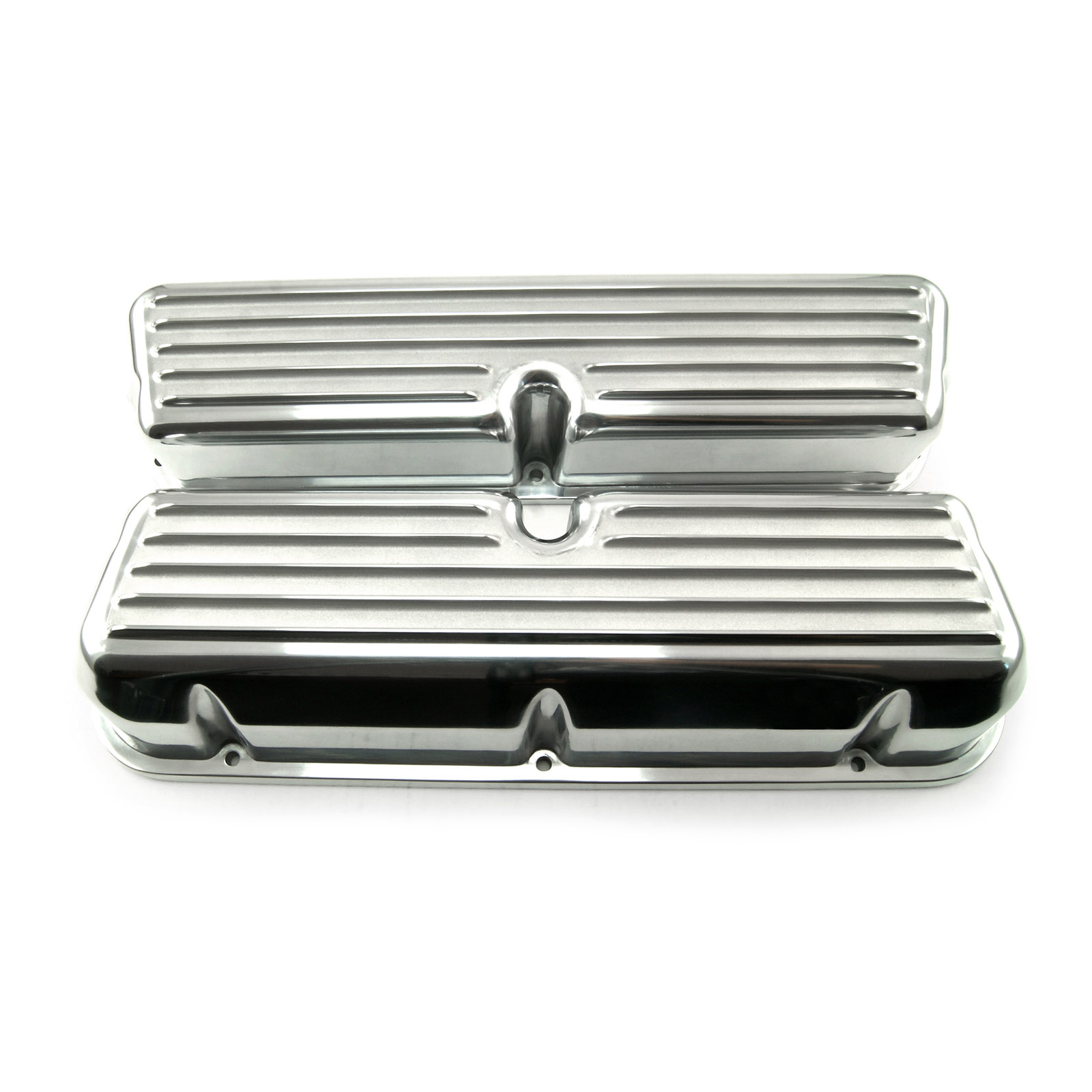 Ford SB 289 302 351 Windsor Classic Finned Aluminum Valve Covers - Tall ...